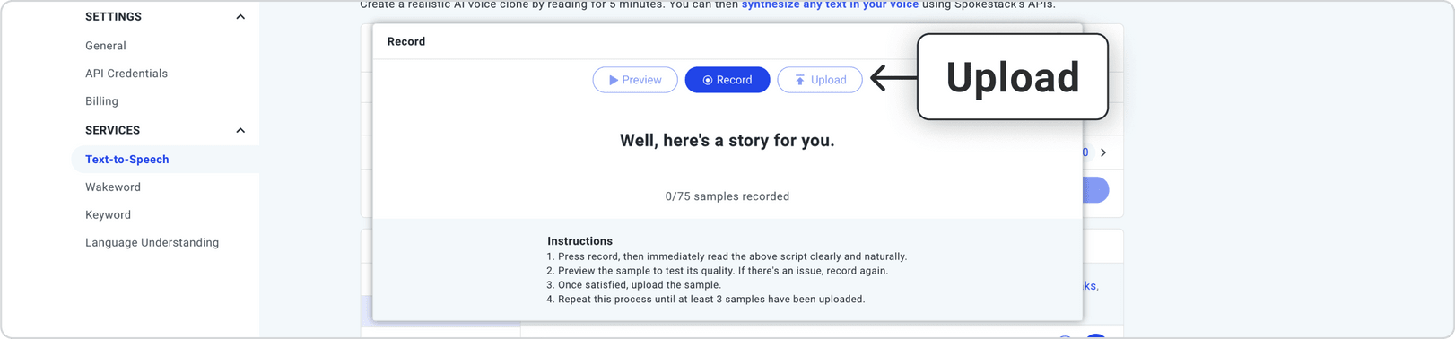 Text to Speech (TTS)