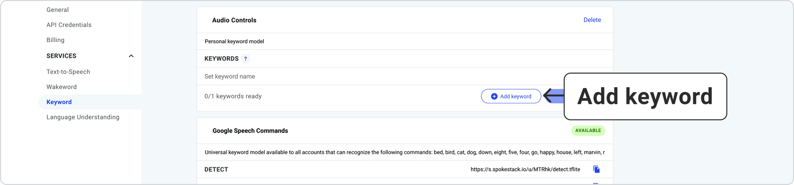 Keyword Recognition