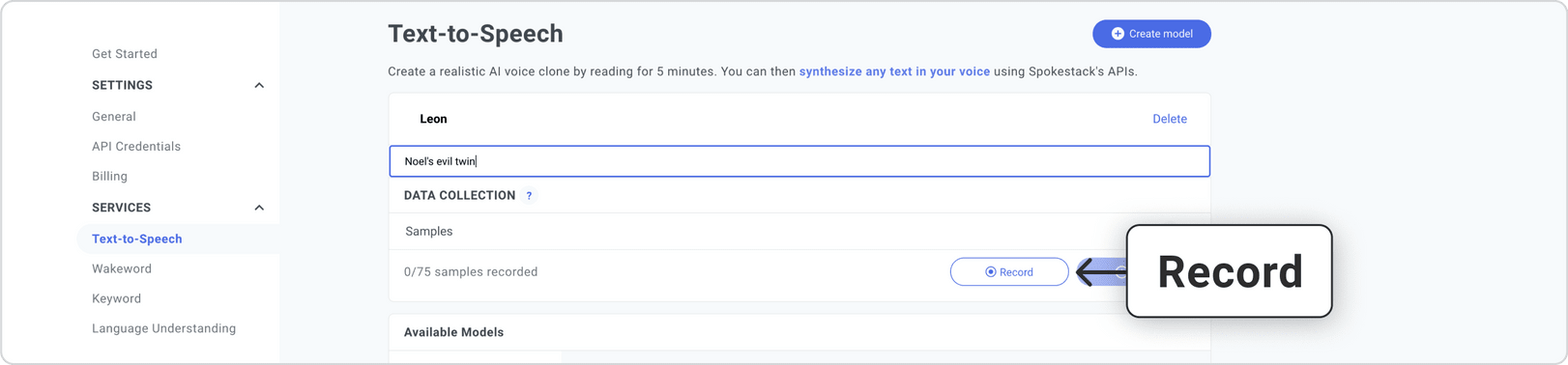 Text to Speech (TTS)